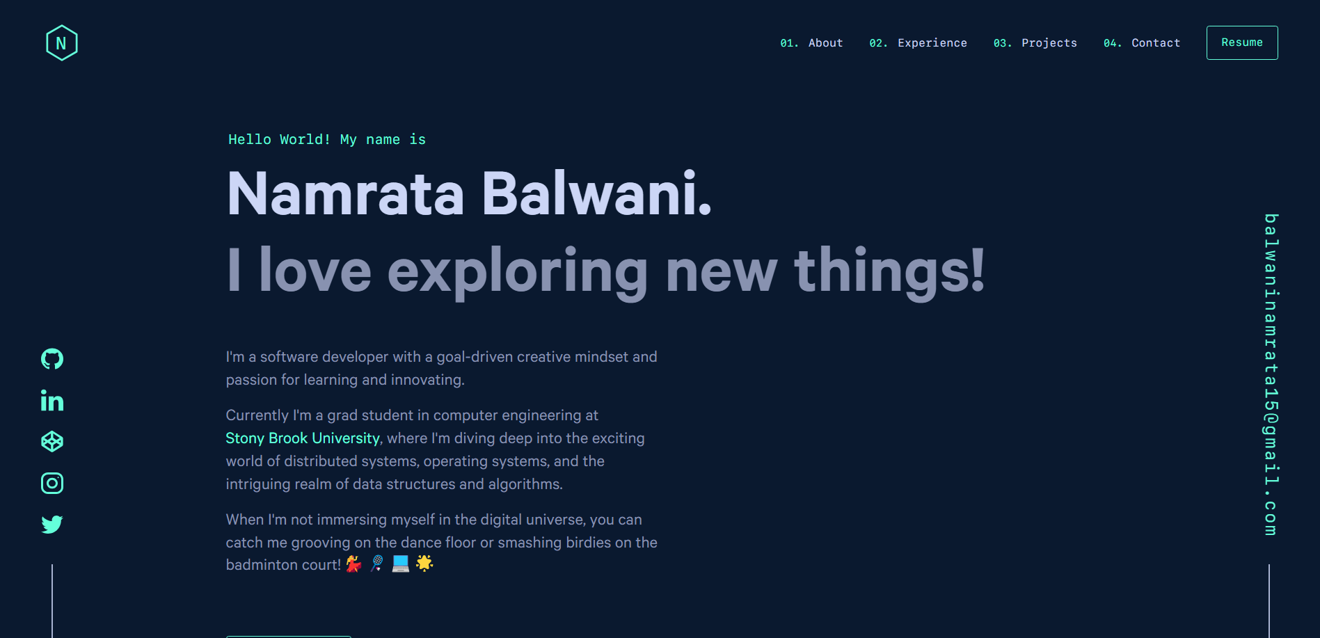 Namrata Balwani | Software Developer